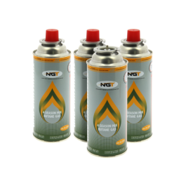 NGT 227g Butane Gas Canisters (4 Pack) – Disposable Fuel Canisters for ...
