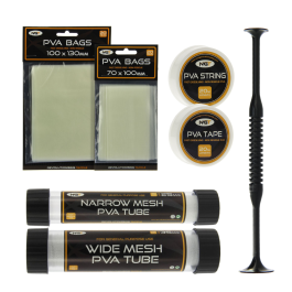 NGT PVA Bundle Pack - 45 Piece Complete Fishing Set for Carp Fishing